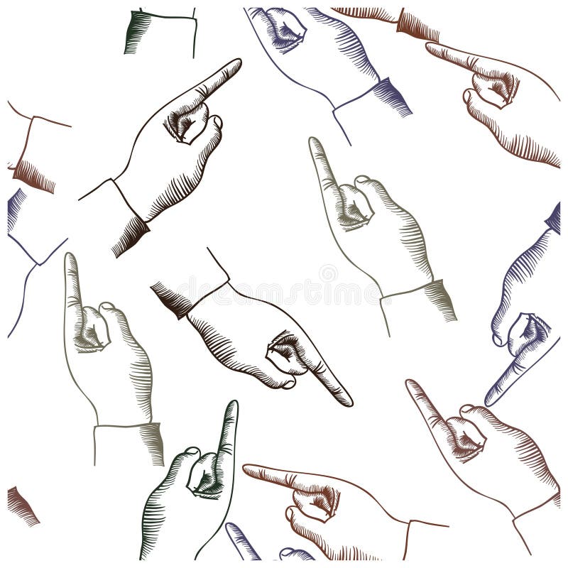 Hands pattern stock vector. Illustration of drawn, walpapper - 48031308