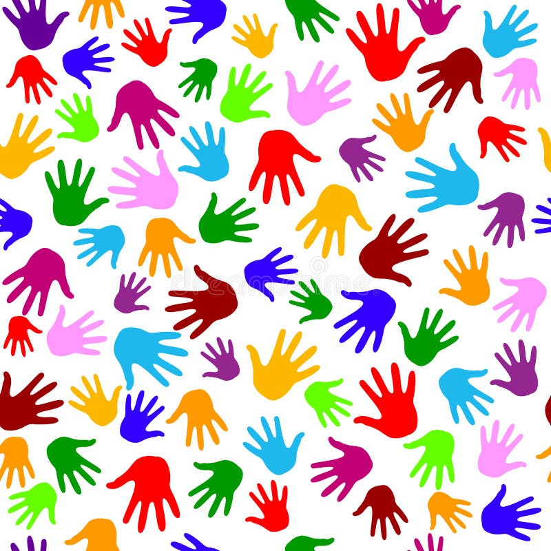 Two hands with dot pattern stock vector. Illustration of pattern ...