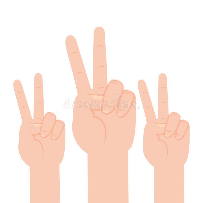 Hands peace and love stock illustration. Illustration of peace - 145814534