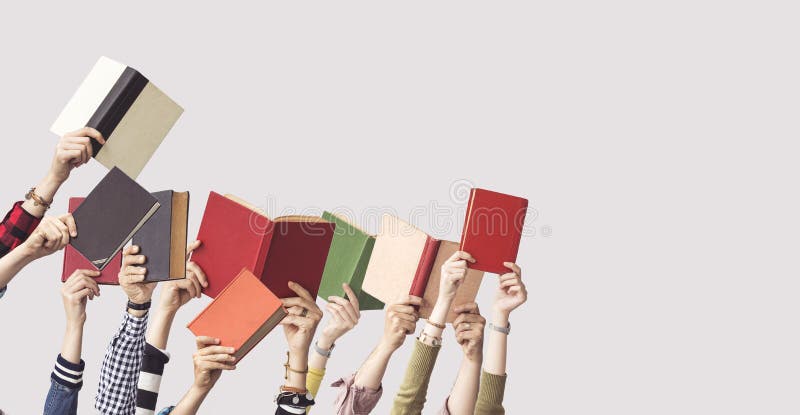 The Hands of People Hold Books Stock Photo - Image of studying, study ...