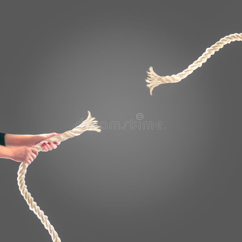 Hands of People Pulling the Rope on Black Background. Competition ...