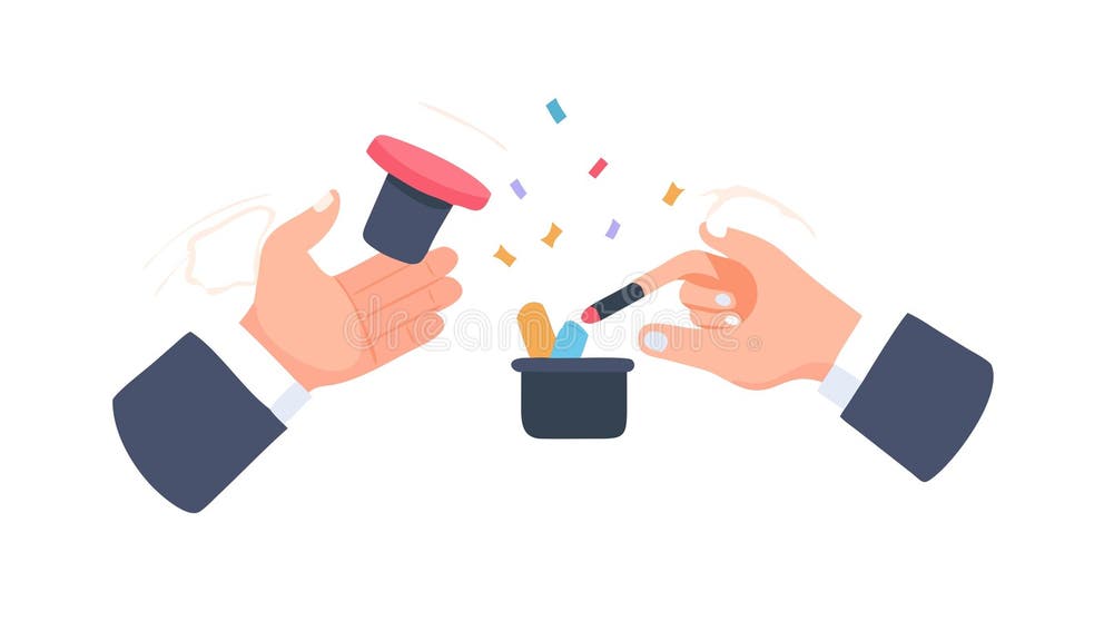 Hands Top Hat Stock Illustrations – 912 Hands Top Hat Stock ...