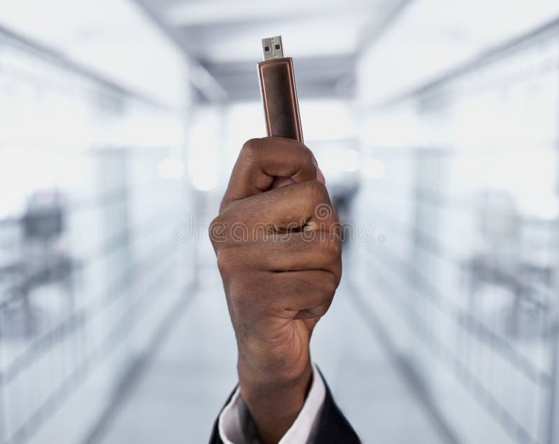 Hands, Person and Flash Drive Technology for Data Transfer, Storage or ...