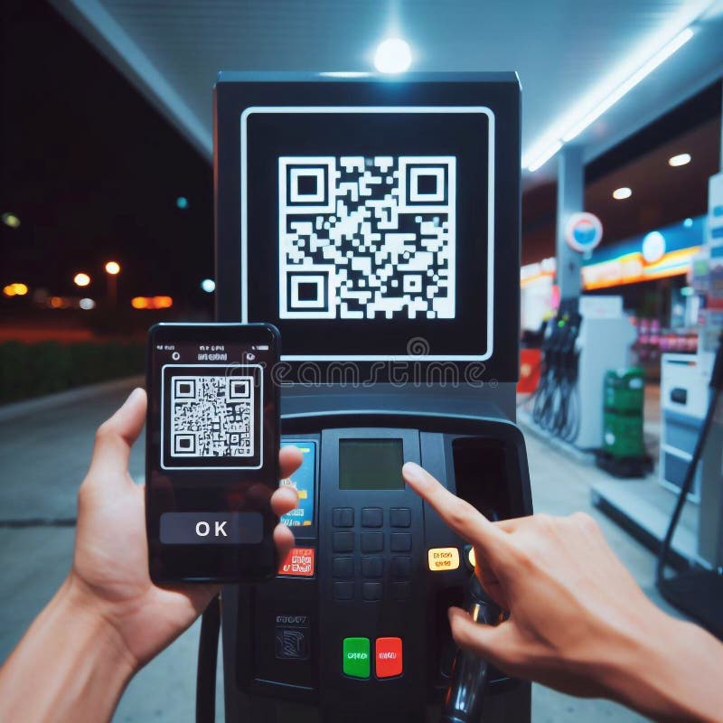 Hands and Phone Close-up, Scanning QR Code on Mobile Phone, Paying in ...