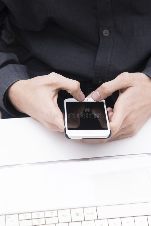 Hands with the phone stock image. Image of celll, social - 85806489