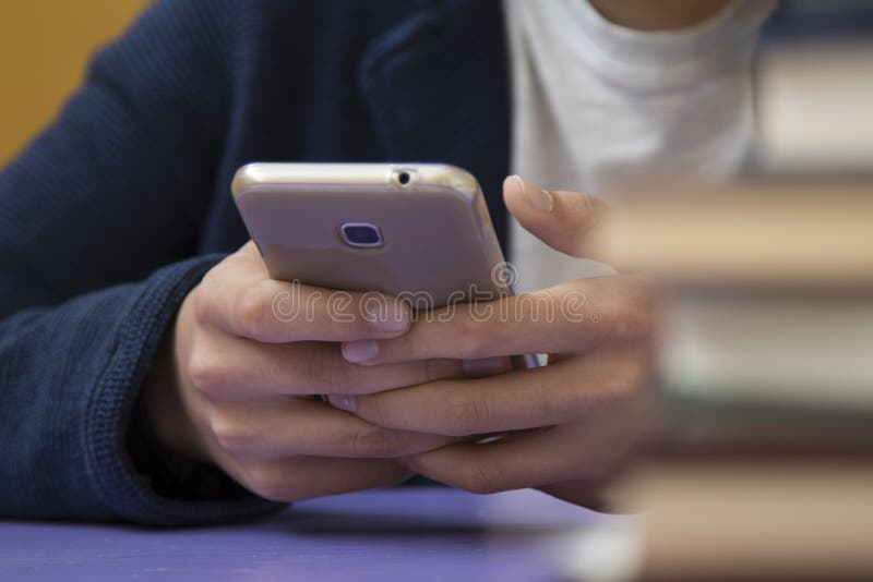 Hands with phone mobile stock image. Image of connectivity - 97241837