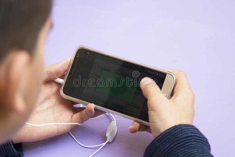 Hands with phone mobile stock image. Image of cell, industry - 97242041
