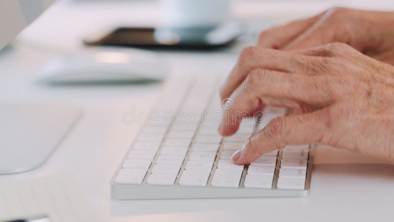 Hands, Phone and Typing on Keyboard in Office for Business ...