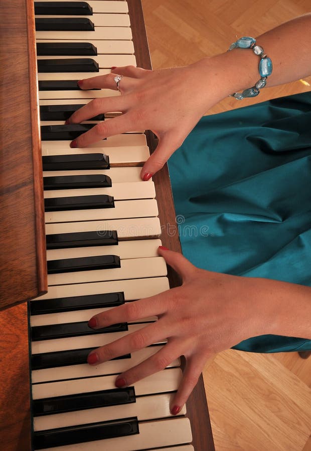 Hands of pianist stock photo. Image of piano, fingers - 34116074