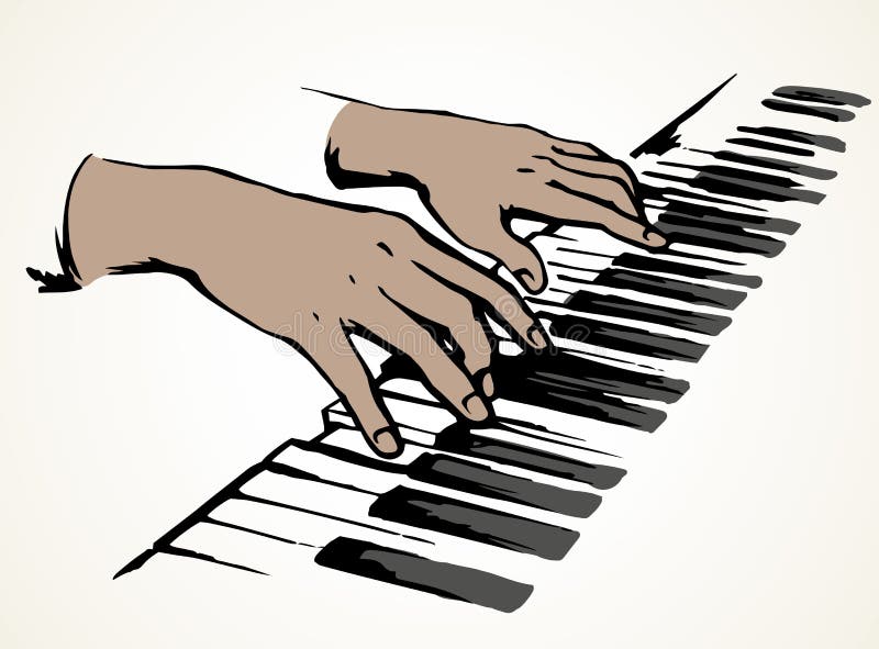 Grand Piano And Stool For Musician Stock Vector - Illustration of grand ... Grand Piano And Stool For Musician Stock Vector - Illustration of grand ...