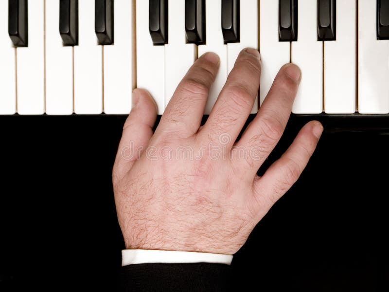 Hands - piano player stock image. Image of closeup, classic - 1110987