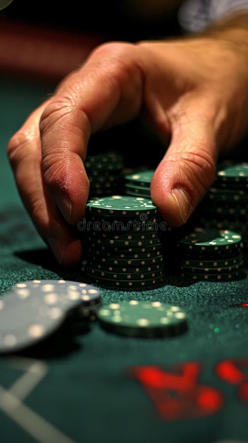 Hands Placing Chips on a Roulette Table Stock Illustration ...