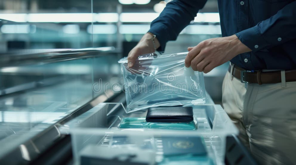 The Airport Security Checkpoint.AI Generated Image Stock Image - Image ...