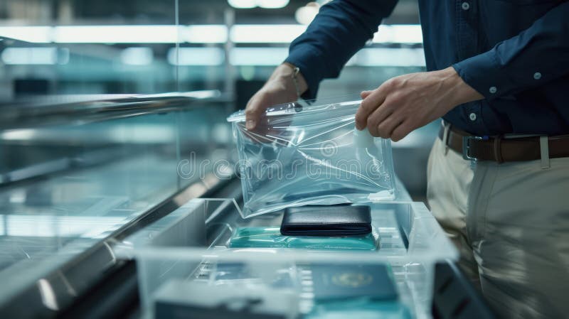 The Airport Security Checkpoint. AI Generated Stock Photo - Image of ...