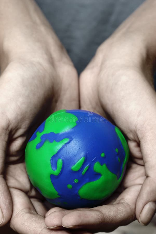Hands and Planet stock photo. Image of environment, concept - 1266176
