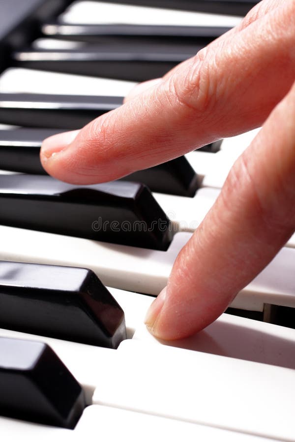 Hands Playing Music on the Piano Stock Image - Image of create ...
