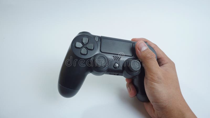 Hands Playing a Video Game with a Controller Stock Image - Image of ...