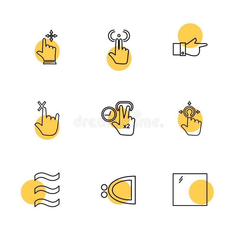 Hands , Pointer , Arrows , Directions , Eps Icons Set Vector Stock ...