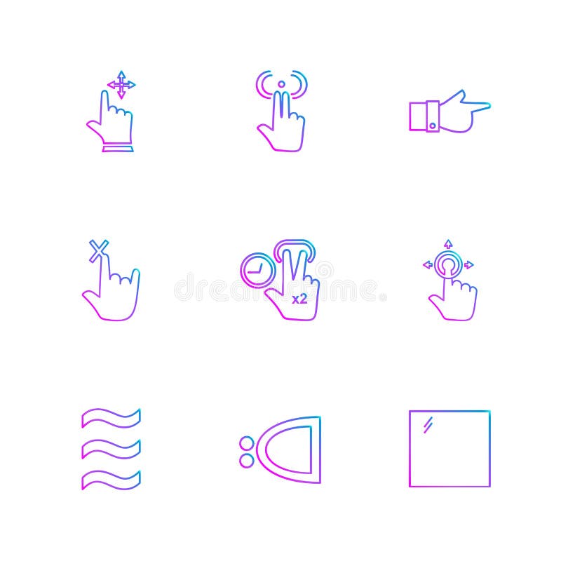 Hands , Pointer , Arrows , Directions , Eps Icons Set Vector Stock ...