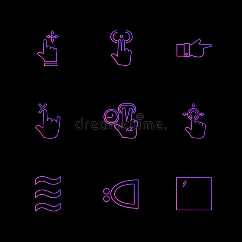 Hands , Pointer , Arrows , Directions , Eps Icons Set Vector Stock ...