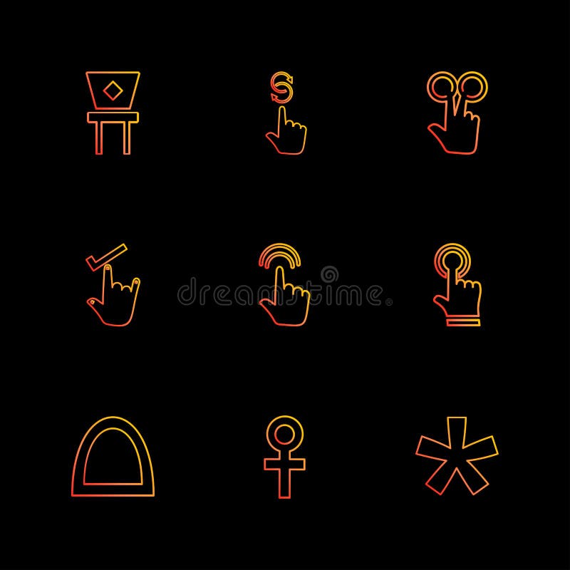 Hands , Pointer , Arrows , Directions , Eps Icons Set Vector Stock ...