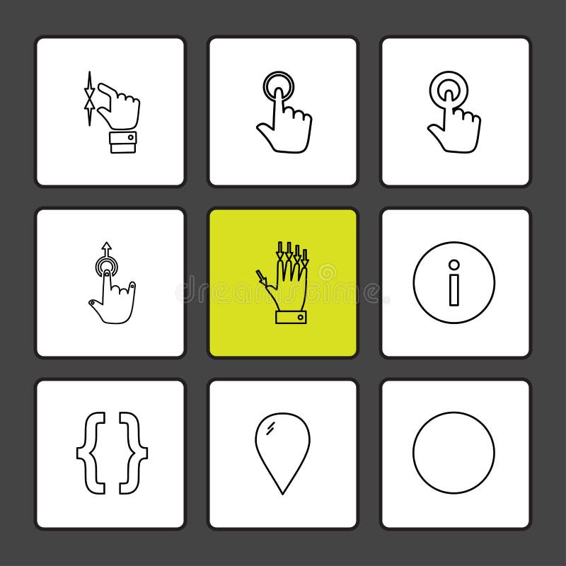 Hands , Pointer , Arrows , Directions , Eps Icons Set Vector Stock ...