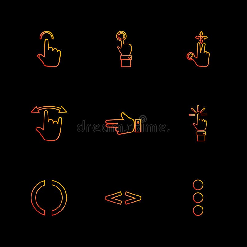 Hands , Pointer , Arrows , Directions , Eps Icons Set Vector Stock ...