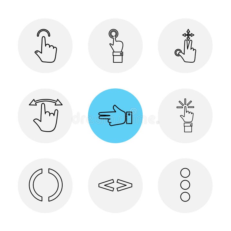 Hands , Pointer , Arrows , Directions , Eps Icons Set Vector Stock ...