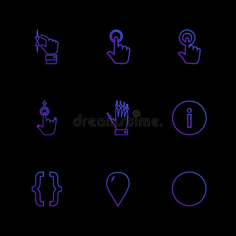 Hands , Pointer , Arrows , Directions , Eps Icons Set Vector Stock ...