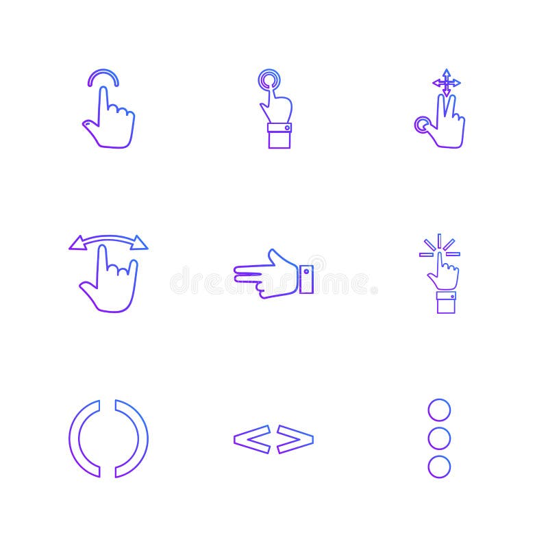Hands , Pointer , Arrows , Directions , Eps Icons Set Vector Stock ...