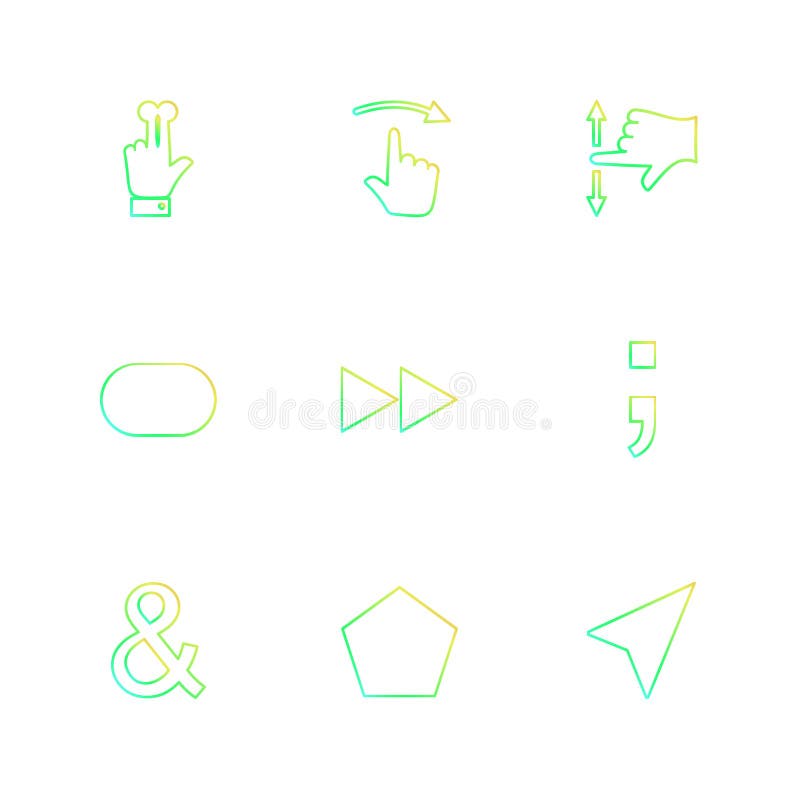 Hands , Pointer , Arrows , Directions , Eps Icons Set Vector Stock ...