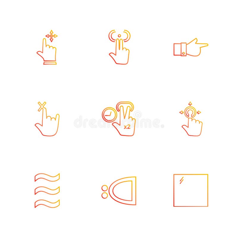 Hands , Pointer , Arrows , Directions , Eps Icons Set Vector Stock ...