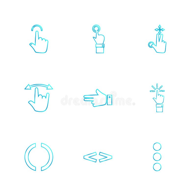 Hands , Pointer , Arrows , Directions , Eps Icons Set Vector Stock ...
