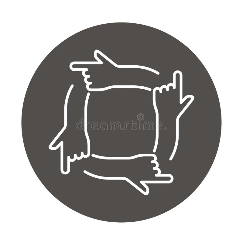 Hands Pointing Each Other - Responsibility Concept Stock Vector ...