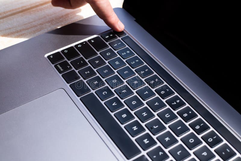 Hands Pointing Pressing Computer Keyboard Keys Typewriting New Ideas ...