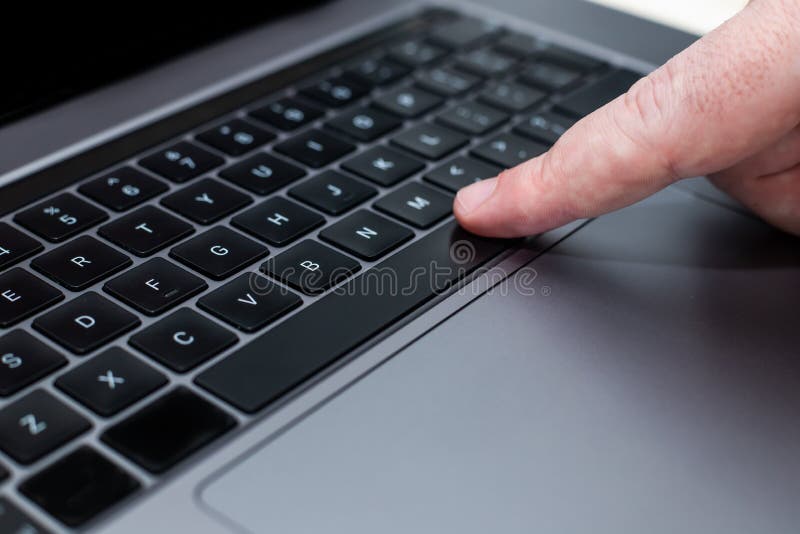 Hands Pointing Pressing Computer Keyboard Keys Typewriting New Ideas ...