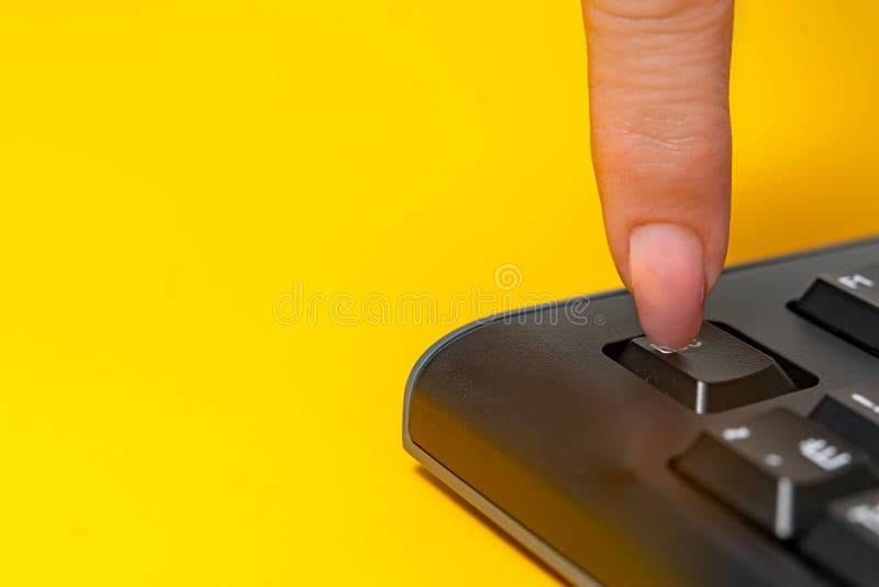 Hands Pointing Pressing Computer Keyboard Keys Typewriting New Ideas ...