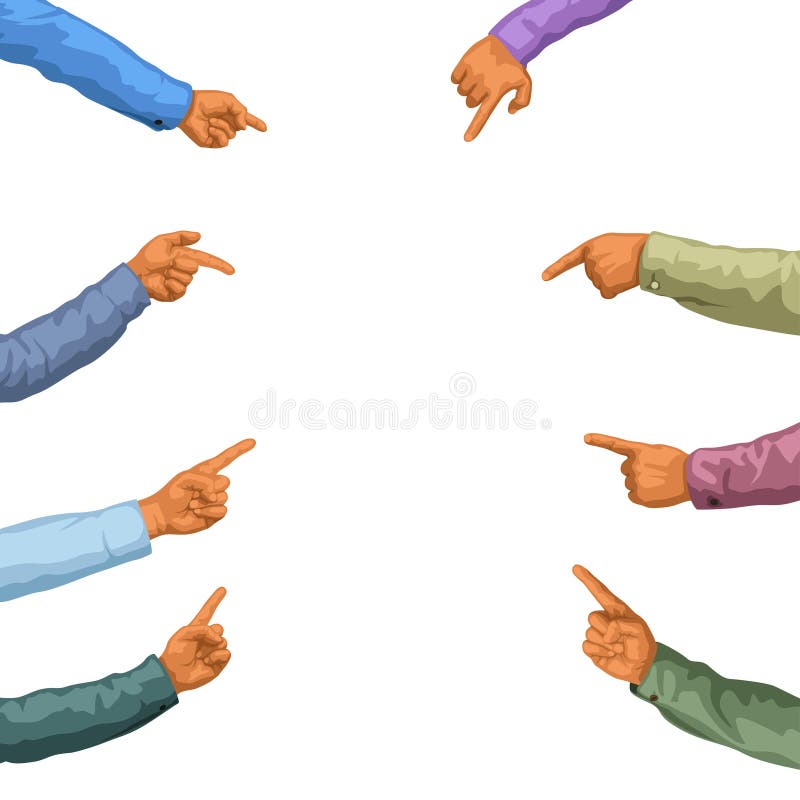 Hand Pointing First Person Stock Illustrations – 504 Hand Pointing ...