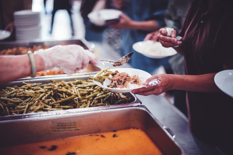 The Hands of the Poor Request Food Donations Donated by Philanthropists ...