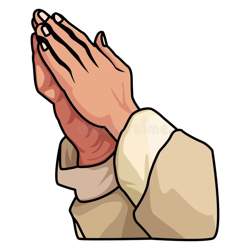 Hands praying sign stock vector. Illustration of love - 128306692