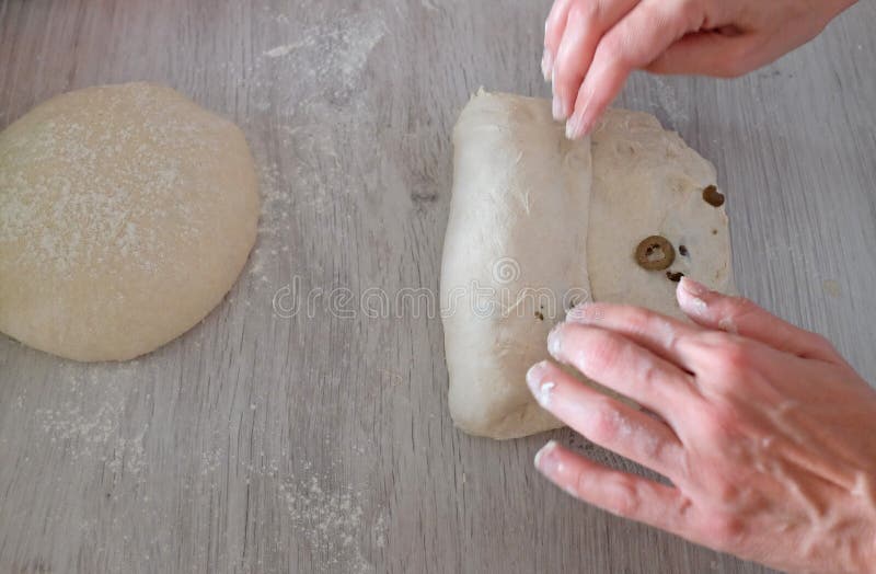 Process of Preparing Sourdough Bread Stock Photo - Image of dough ...