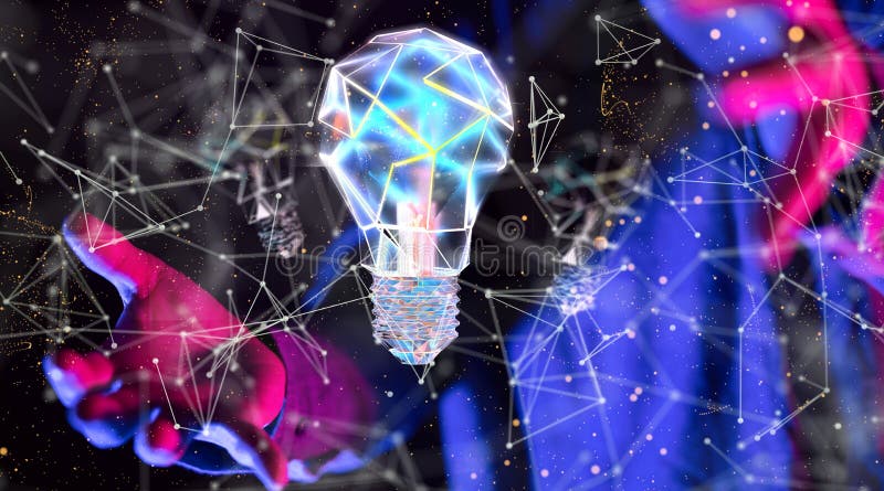 Hands Presenting a Light Bulb - a Creative Idea or Solution Concept ...