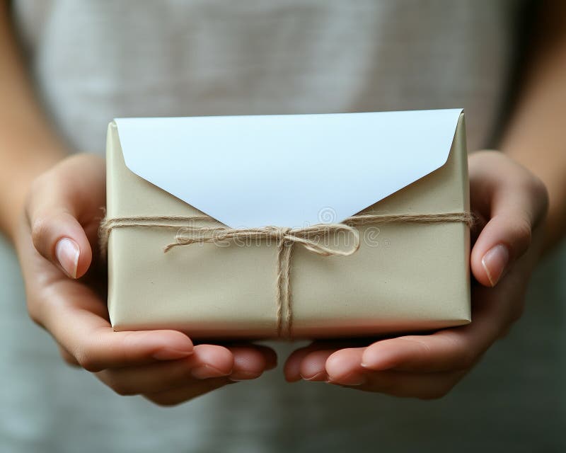 Hands Presenting a Wrapped Gift, Capturing the Anticipation and Joy of ...