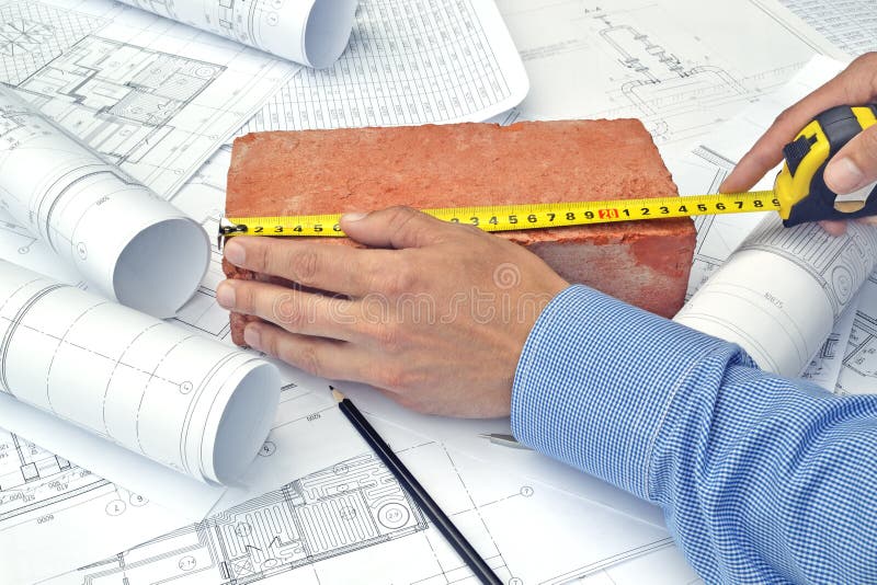 Hands and project drawings stock image. Image of graphic - 56017509