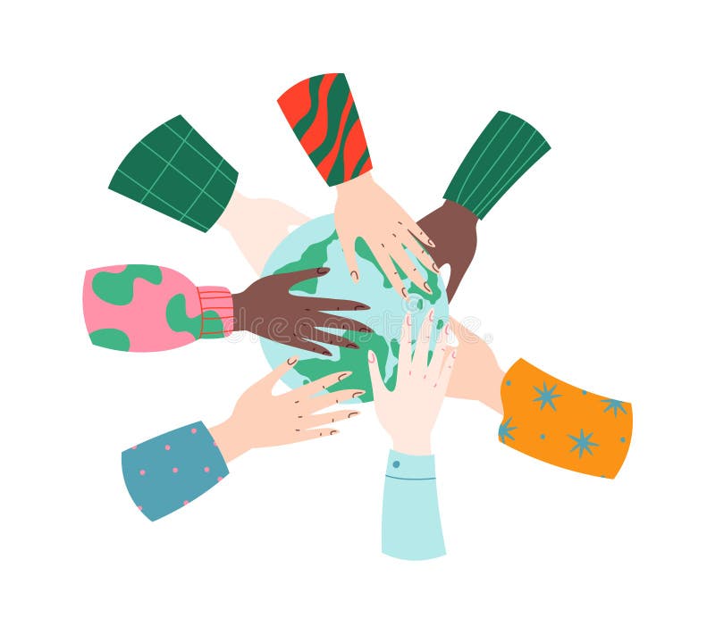 Hands Protect Planet Flat Icon Earth Day Stock Vector - Illustration of ...