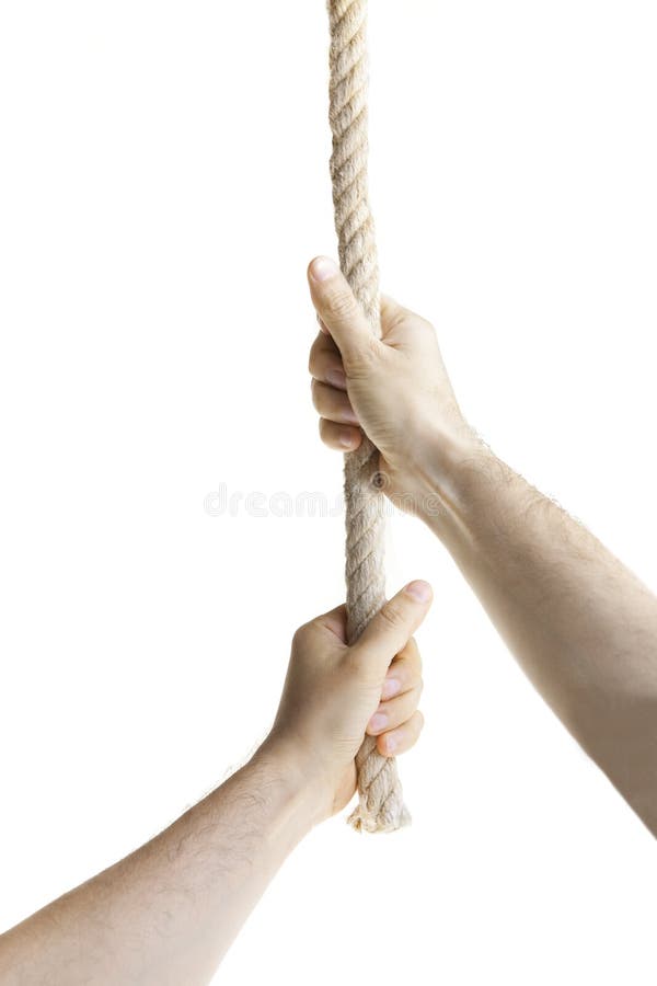 Hands Holding Rope stock photo. Image of strength, force - 4759548
