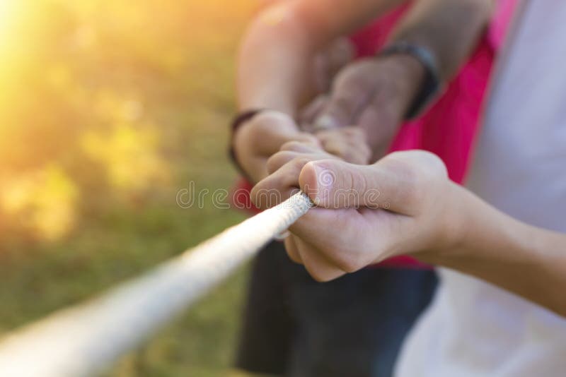 Hands pulling rope stock image. Image of people, activity - 9319025