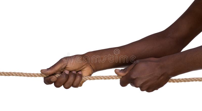 Hand Pulling Rope stock image. Image of endurance, achievement - 2118901