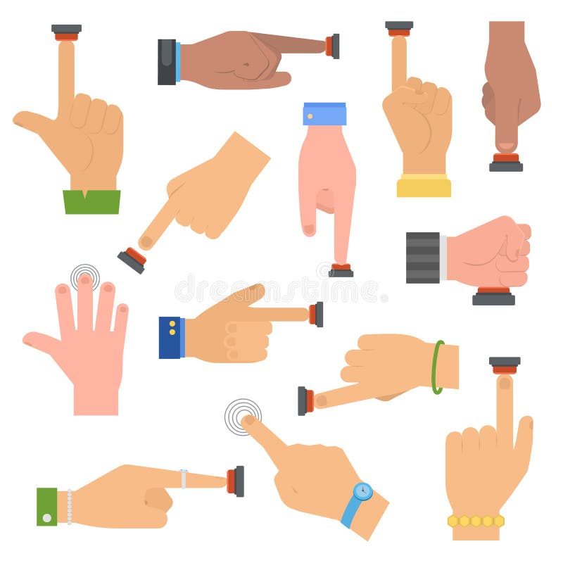 One finger Push up stock vector. Illustration of fingers - 26294442