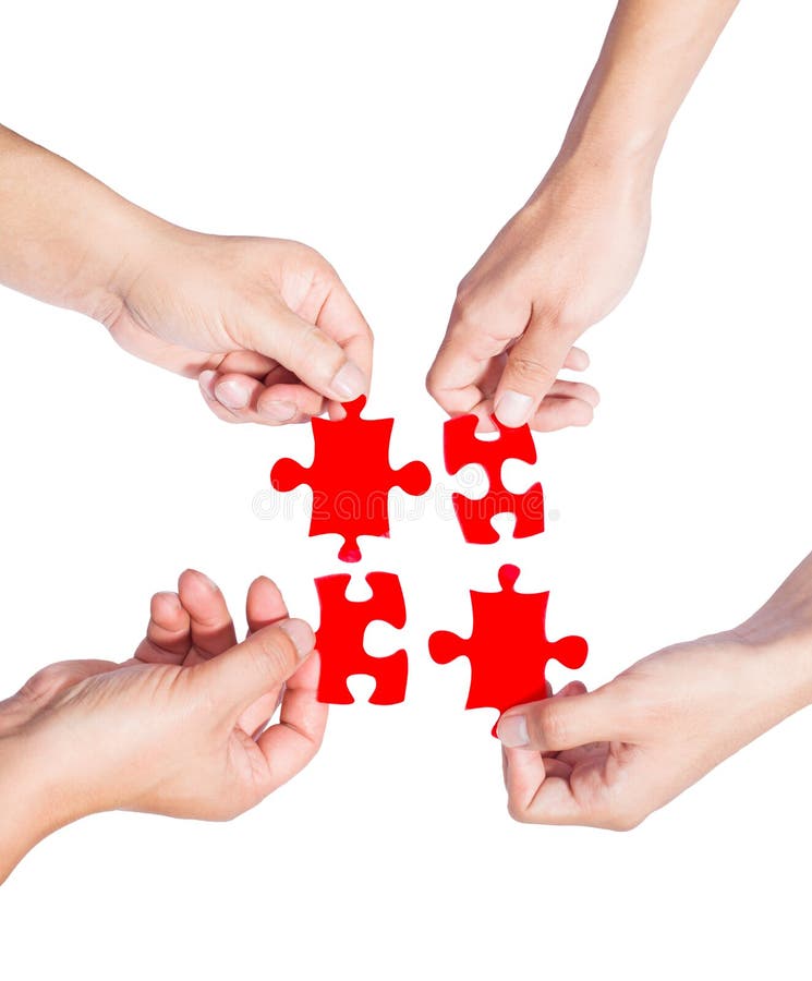 Hands and puzzle Team stock photo. Image of decisions - 13604992